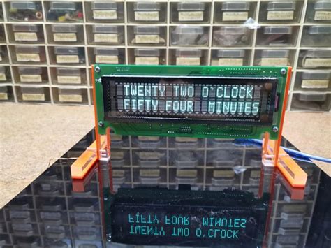 Diy Arduino Word Clock On The Unknown Serial Vfd Display Rclocks
