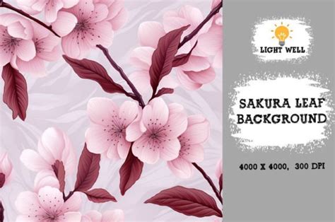 Sakura Tree Watercolor Sakura Leaf Graphic By Lightwell · Creative Fabrica