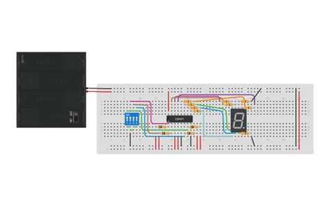 Circuit Design Display De 7 Segmentos Tinkercad