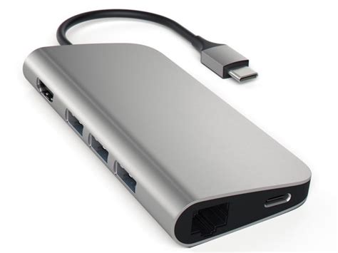 Satechi USB C Aluminium Multi Port 4K HDMI Adapter Hub Space Grey