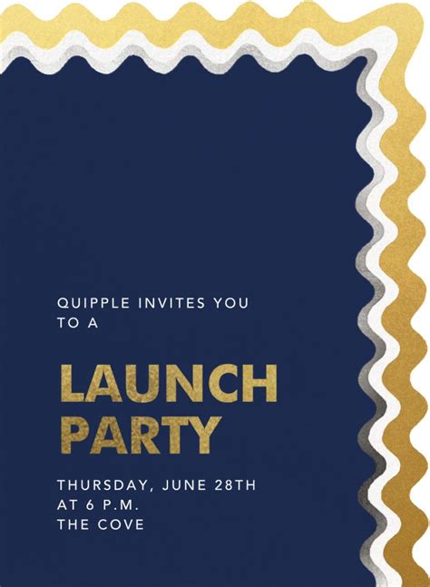 Wiggly Squiggle Launch Party Invitation Send Online Instantly