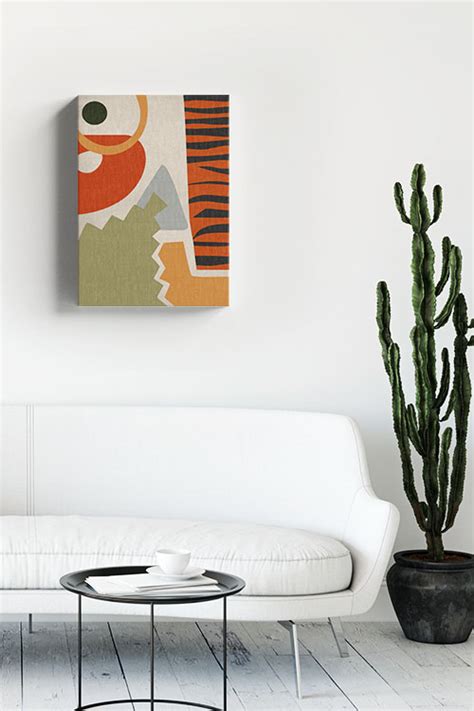 graphical shapes ethnic color 4 canvas artdesign