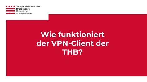 Wie Funktioniert Der VPN Client Der THB YouTube