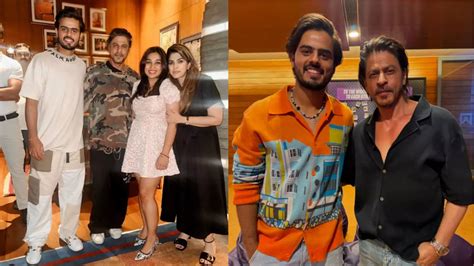 Shah Rukh Khan Poses With Kkr Vice Captain Nitesh Rana In Viral Pic Netizen Says 2 Favourites