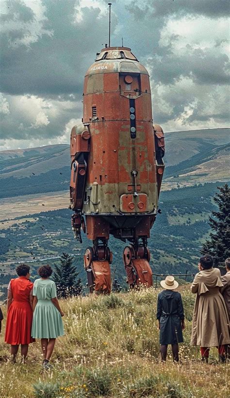 Pin By Rollo Grisanti On Cool In 2025 Robot Concept Art Retro Futurism Science Fiction Art