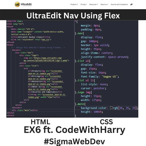Arpit Wallecha On Linkedin Ex6 Ultraedit Navbar Clone Using Flex