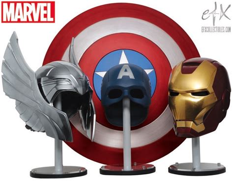 The Avengers Helmet Replicas For Thor Captain America And Iron Man