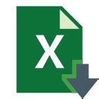 Export Excel Icon In Color Style