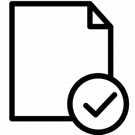 Paper Check Icon Download On Iconfinder On Iconfinder