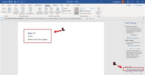 How To Merge Excel Data Into A Word Document Using Mail Merge
