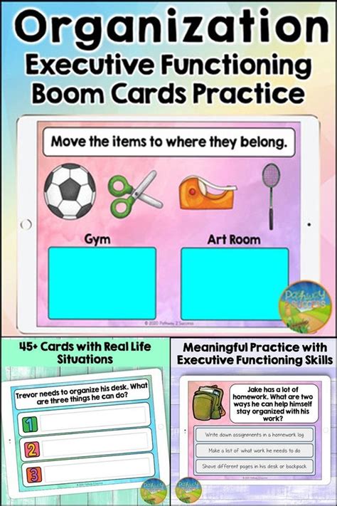 Organization And Executive Functioning Skills Boom Cards Executive
