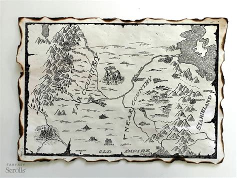 Red Country Map The First Law Map Of Far Country And Near Etsy Canada