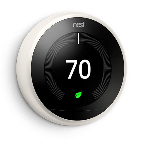Nest Smart Learning Wi Fi Programmable Thermostat 3rd Gen White