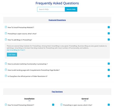 Classy Faq Module For Prestashop By Classydevs Codecanyon