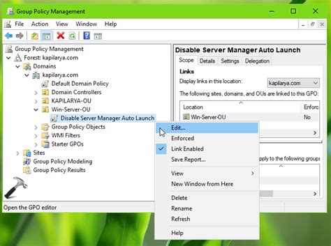 Do Not Display Server Manager Automatically At Logon