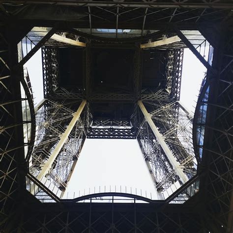 Premium Photo Directly Below Shot Of Eiffel Tower