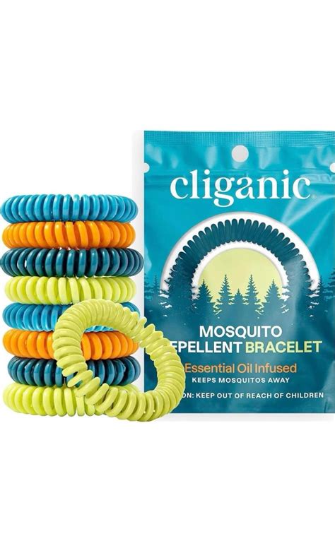 Cliganic Mosquito Repellent Bracelets Keep Mosquitoes Away Naturally