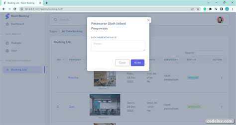 Source Code Booking Room With Laravel