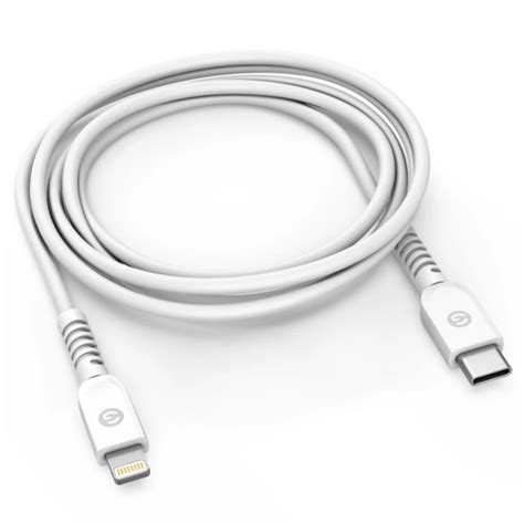 Lightning To Usb C Tpu Cable 4 Ft White Galvanox