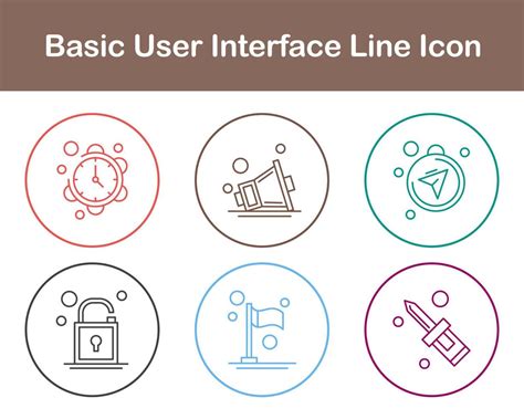 Basic User Interface Vector Icon Set 21506434 Vector Art At Vecteezy