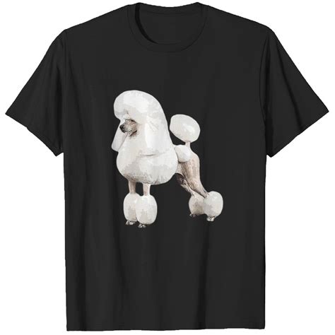 Standard Poodle White Poodle Standard T Shirts