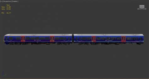 British Rail Class 166 Train 3d Model In Train 3dexport