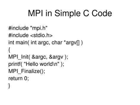 Ppt Mpi Basics And Functions For Parallel Processing Powerpoint