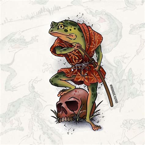 Moscow Tattoo Neotraditional On Instagram “frog Ronin 🏯 к ивенту от