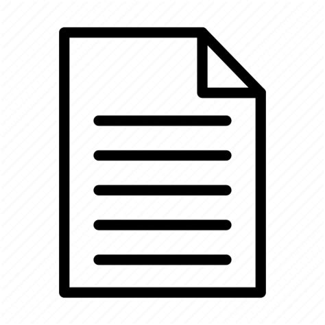 Document File Paper Data Page Icon Download On Iconfinder