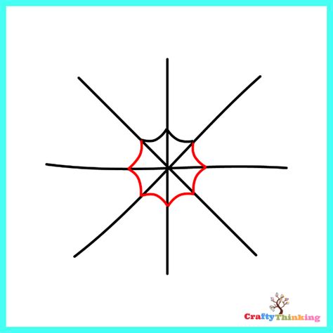 How To Draw A Spiderweb Step By Step CraftyThinking