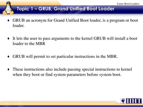 ppt linux boot loaders powerpoint presentation free download id
