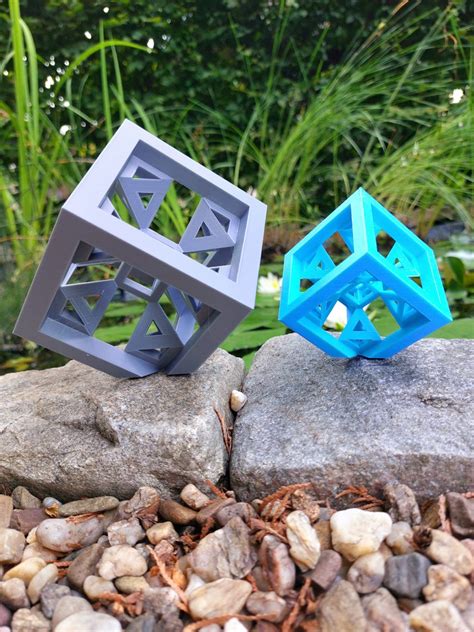 Tesseract Cube Decoration By Kutnohormac Download Free Stl Model