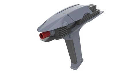 Star Trek Into Darkness Phaser 3d Model By Makerlab