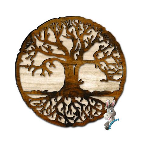 Tree Of Life Laser Cut Files Tree Wallboard SVG Pdf Ai Laser File With One Layer Or