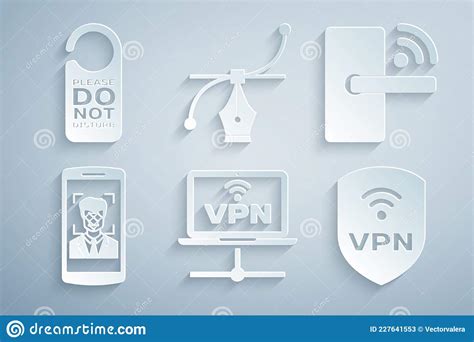 Set Vpn Computer Network Digital Door Lock With Wireless Mobile And Face Recognition Shield