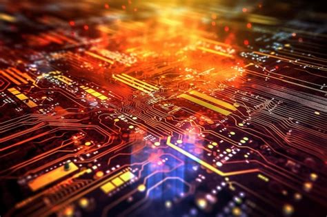 Premium Ai Image Image With A Blend Of Digital Circuitry Data Visualizations And Marketing