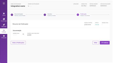 Publicar Documentação DHuO API Data Integration