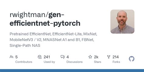 Github Rwightman Gen Efficientnet Pytorch Pretrained Efficientnet