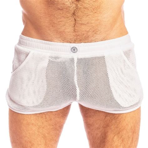 Madrague Short Sport Blanc Shorts Pour Homme De La Marque Lhomm