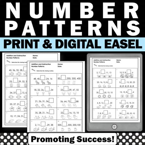 Find The Missing Number Addition And Subtraction Worksheets Sequence Pattern