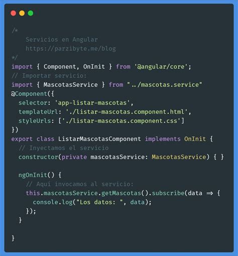 Servicios En Angular Con Ejemplo Parzibytes Blog
