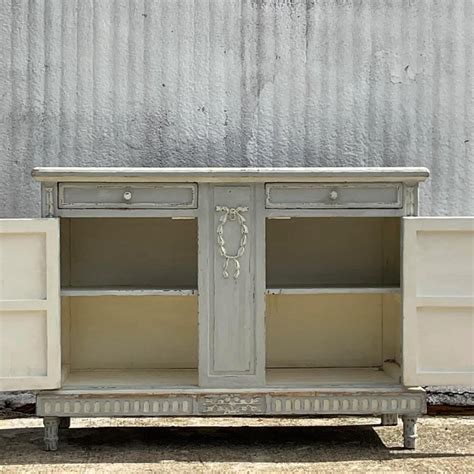 Vintage Regency Distressed French Sideboard For Sale At 1stdibs