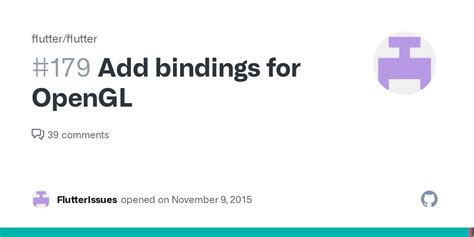 Add Bindings For Opengl Issue Flutter Flutter Github