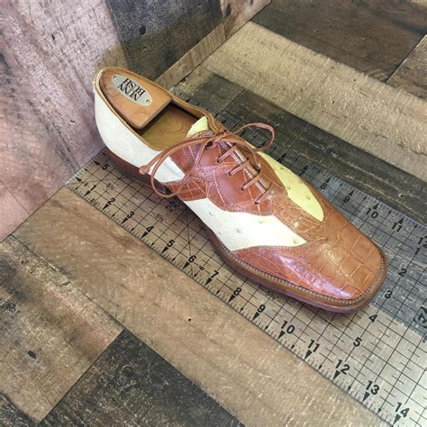 Matteo And Massimo Alligator Ostrich Dress Shoes Mens Depop