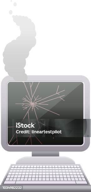 깨진된 컴퓨터 그래픽 아이콘 깨짐에 대한 스톡 벡터 아트 및 기타 이미지 깨짐 만화 바이러스 Istock