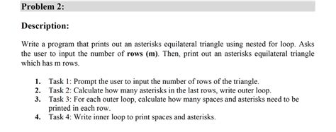 Solved Problem 2 Description Write A Program That Prints