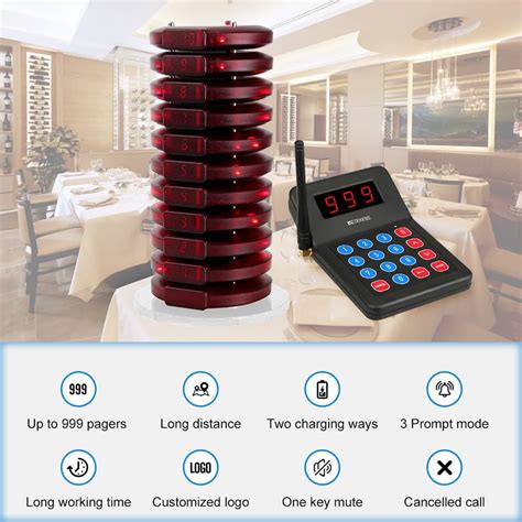 Retekess T119 Wireless Calling System Restaurant Pager System Factory