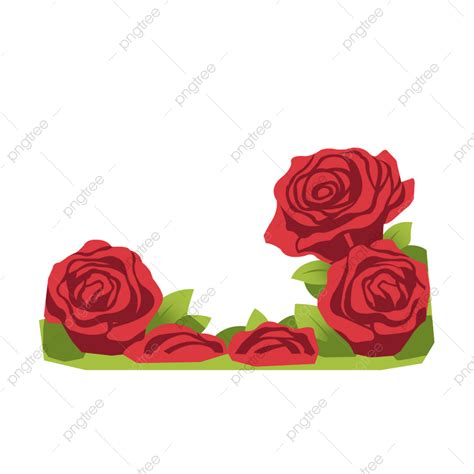 손 일러스트 으로 그린 장미꽃 Png 투명 소재 아름다운 신선한 꽃 Png 무료 컷 아웃 Png 일러스트 및 Psd 이미지