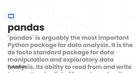 Pandas Tutorials
