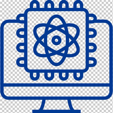 Quantum Computing Artificial Intelligence Technology Icon Png